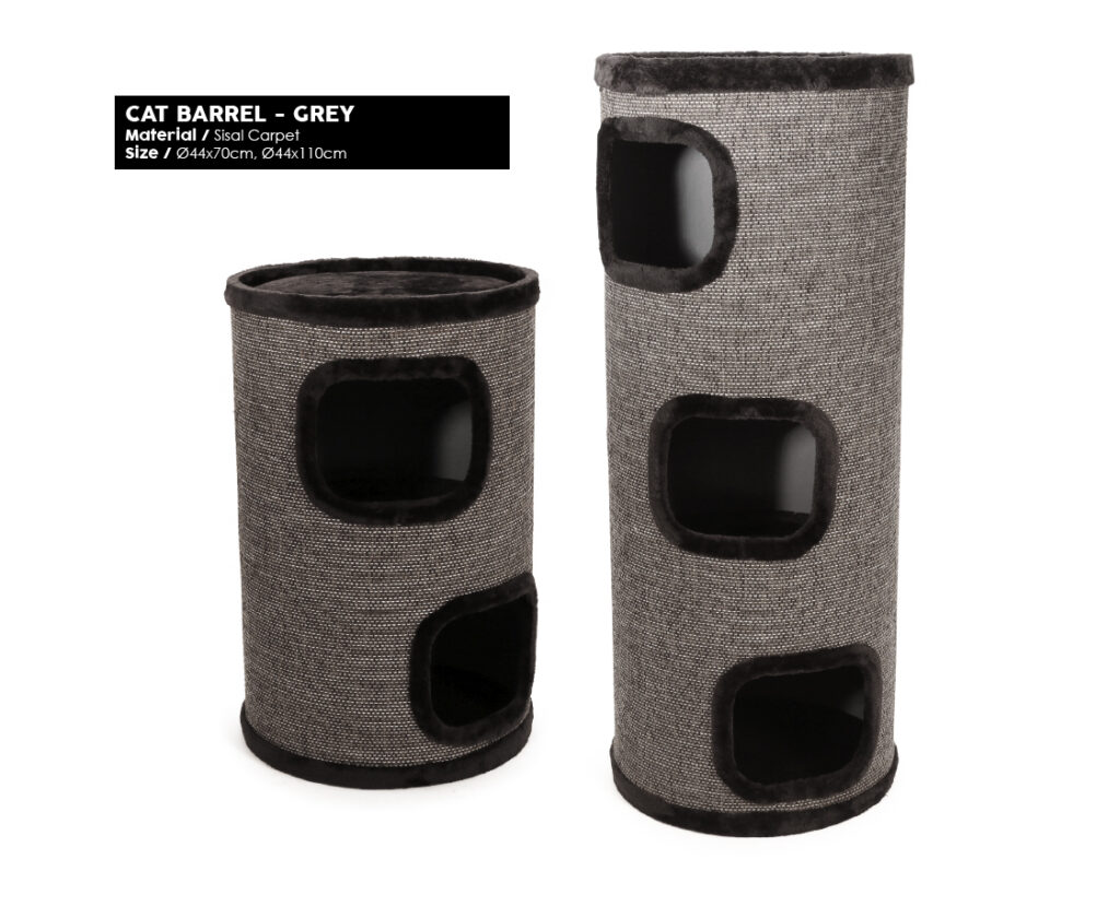 51 Cat Barrel Grey 70 cm | Diertotaal.nl