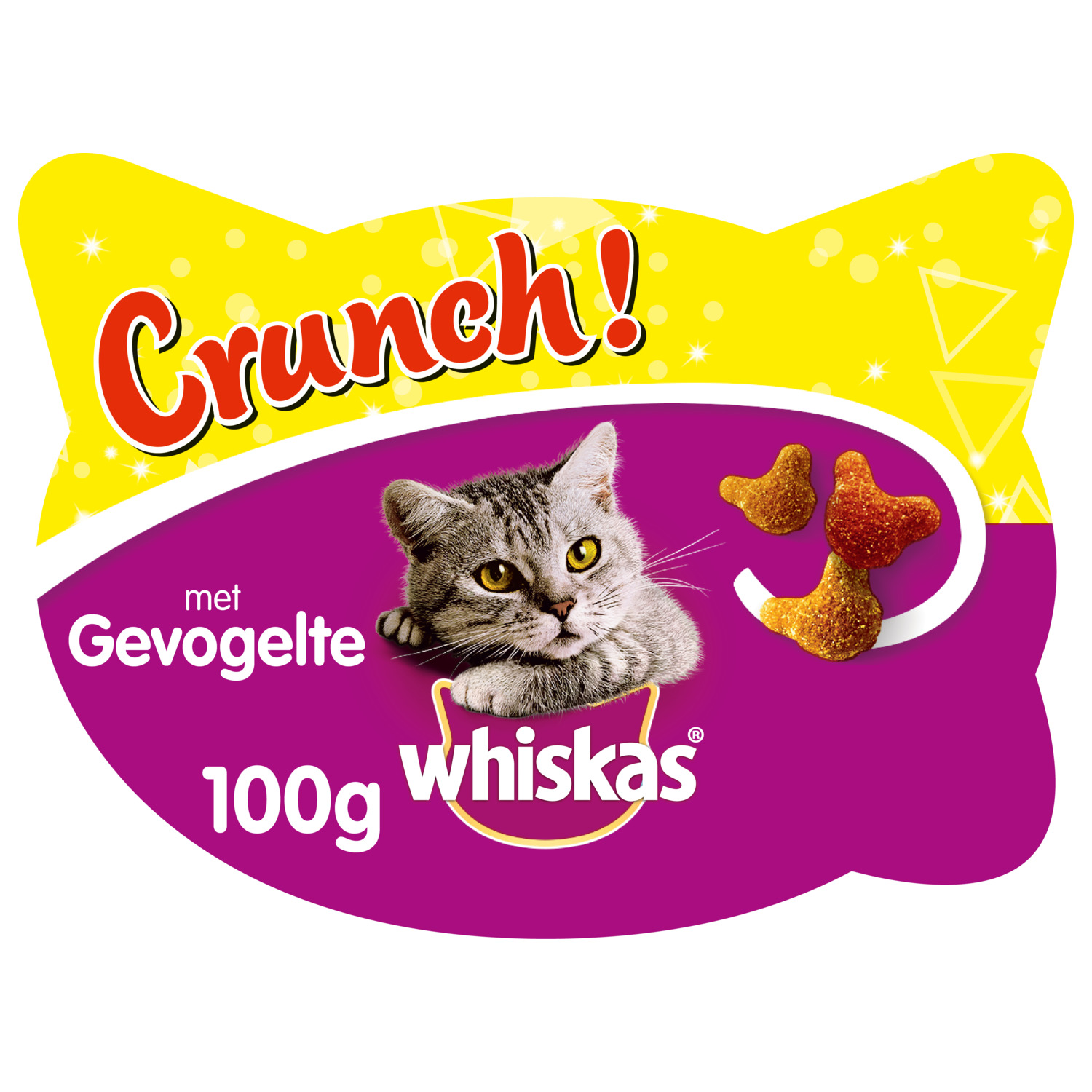 Whiskas Crunch 100 gram | Diertotaal.nl